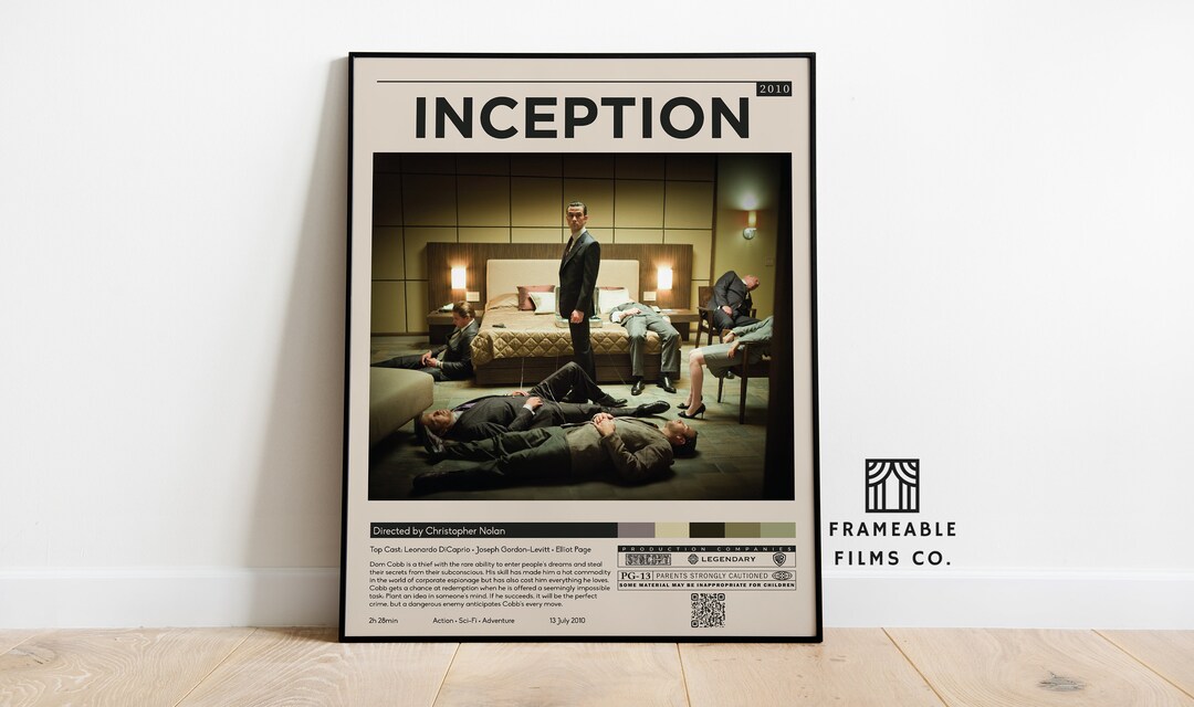 Inception Minimalist Movie Poster | Icon Cinema Series | Reimagined Art ...