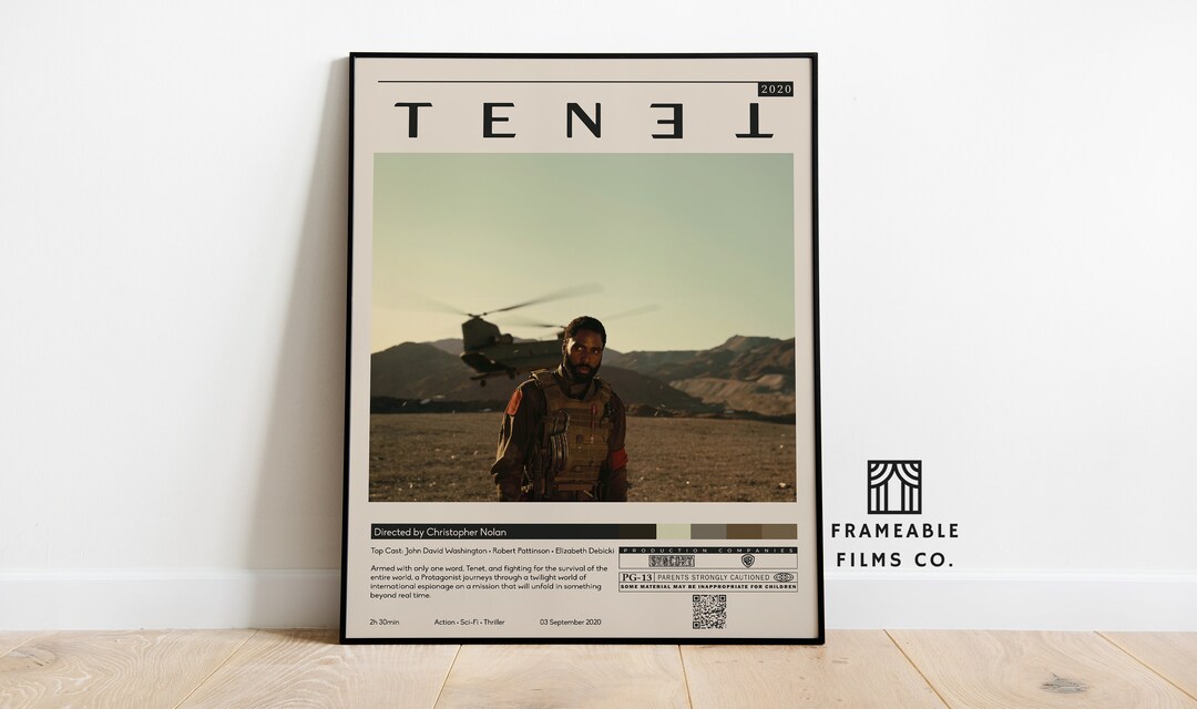 Tenet Minimalist Movie Poster | Icon Cinema Series | Reimagined Art ...