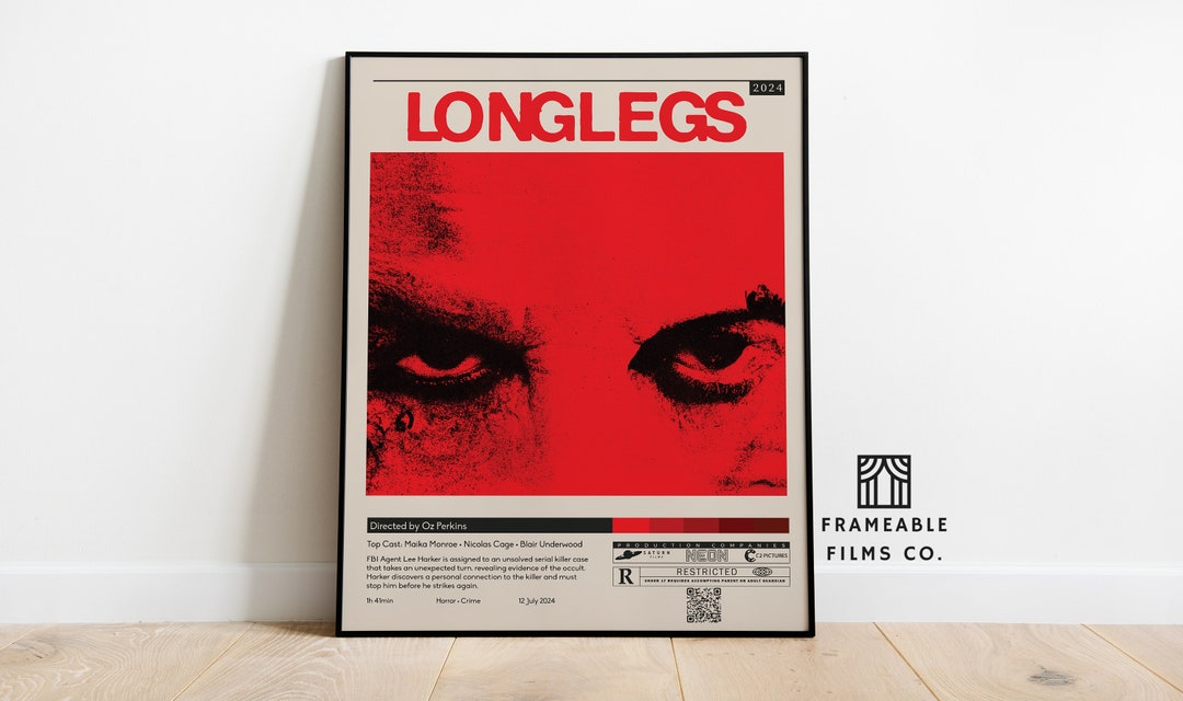 Longlegs Minimalist Movie Poster | Icon Cinema Series | Reimagined Art ...