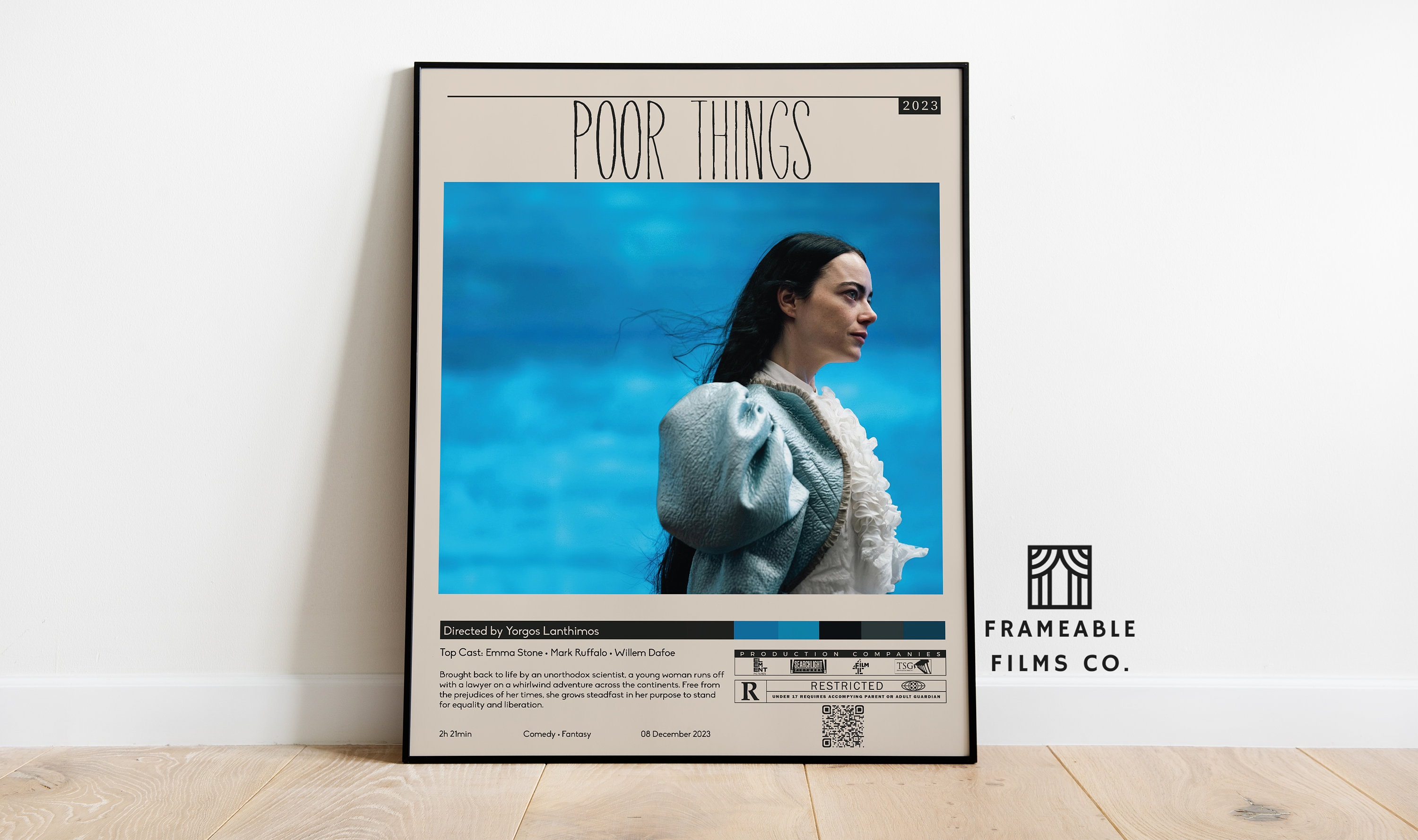 Poor Things Minimalist Movie Poster Icon Cinema Series Reimagined Art ...