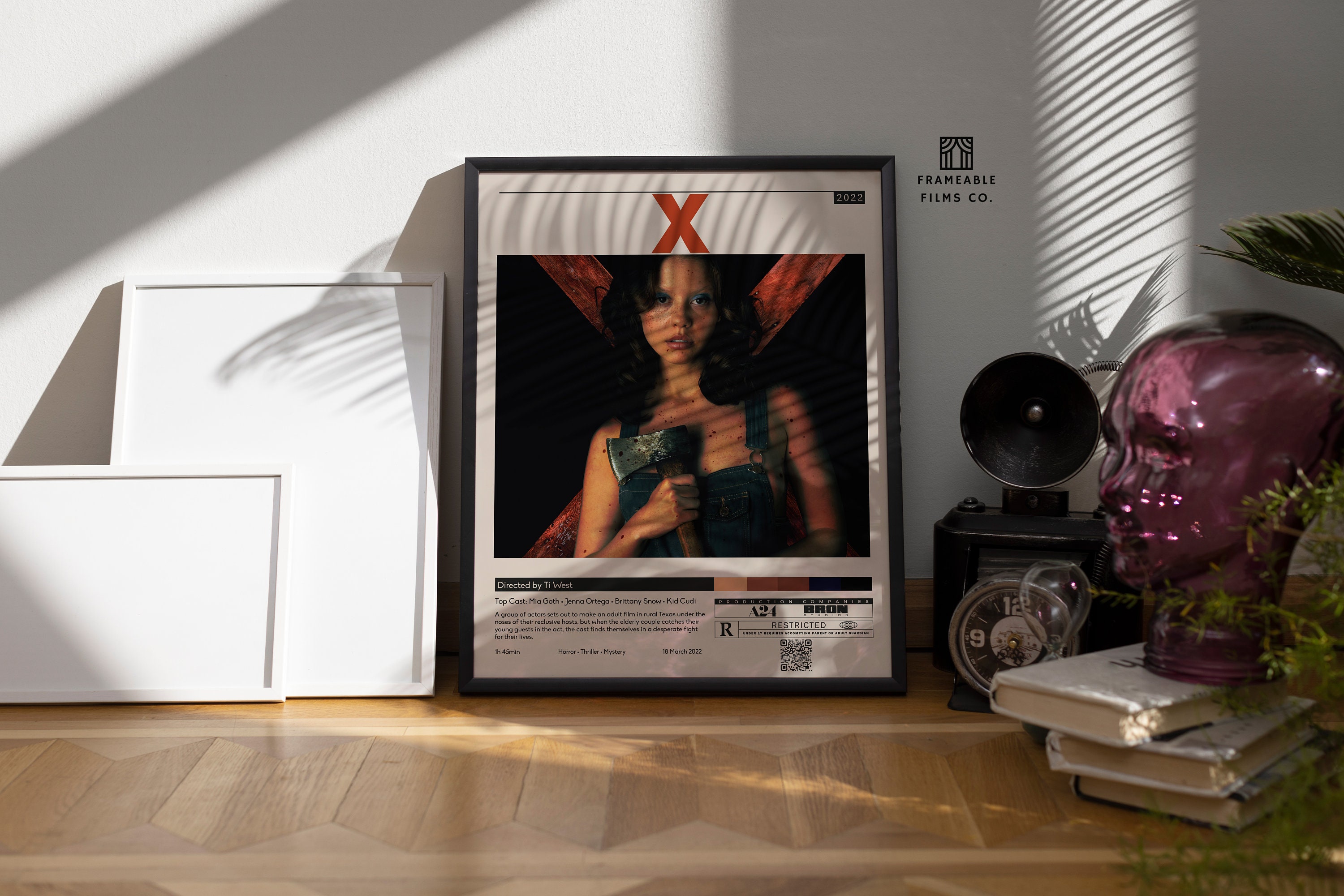 X Minimalist Movie Poster | Icon Cinema Series | Reimagined Art Print ...