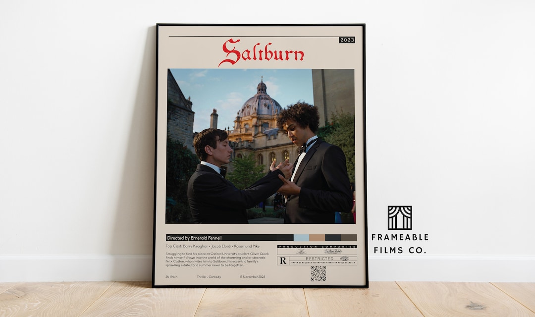 Saltburn Minimalist Movie Poster | Icon Cinema Series | Reimagined Art ...