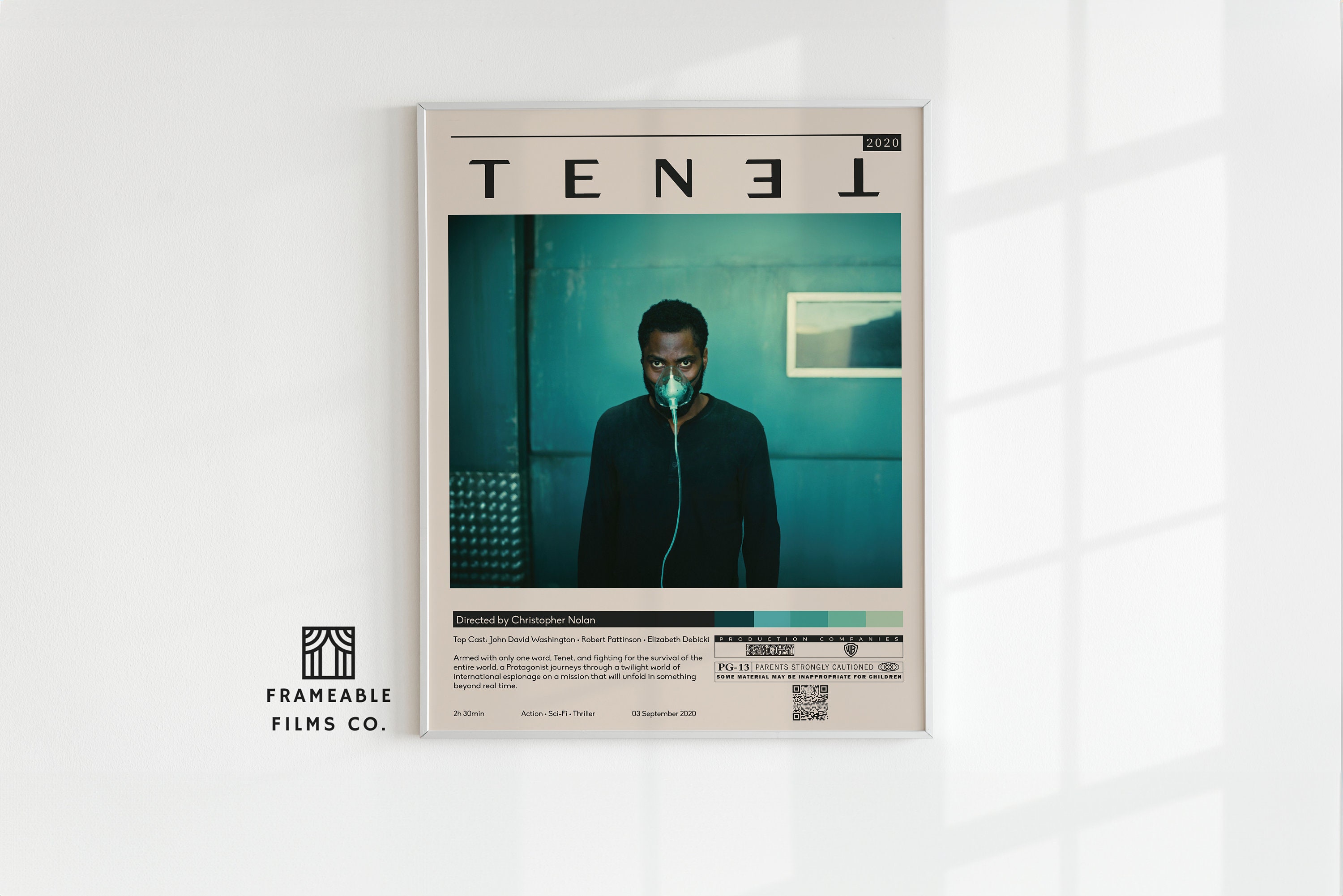 Tenet Minimalist Movie Poster | Icon Cinema Series | Reimagined Art ...