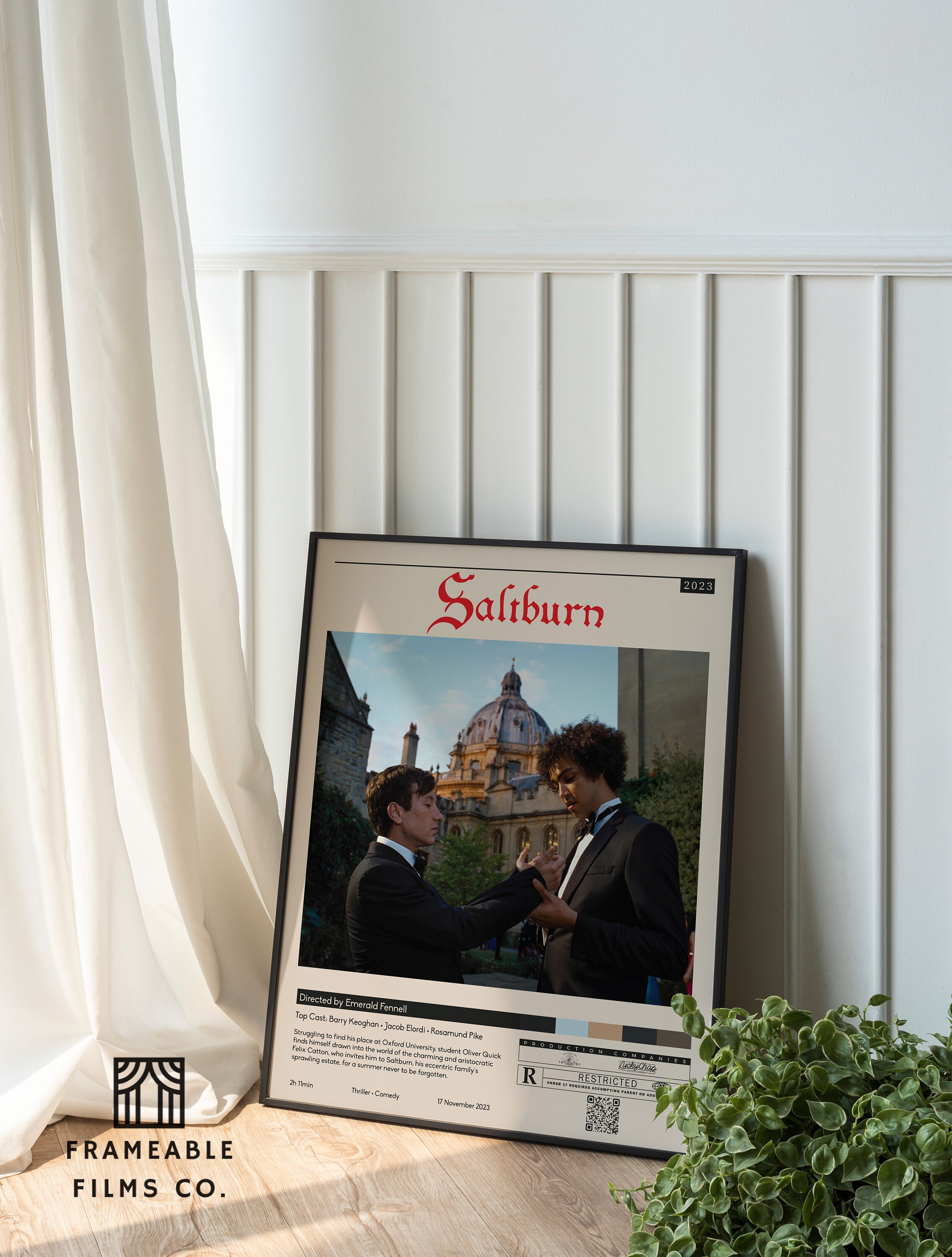 Saltburn Minimalist Movie Poster | Icon Cinema Series | Reimagined Art ...