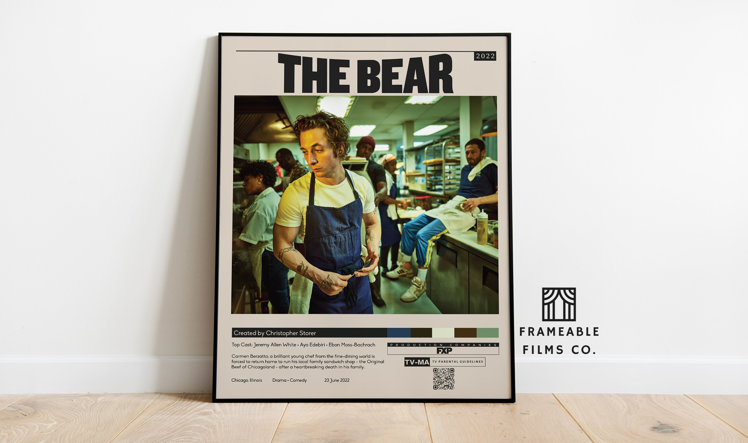 The Bear Minimalist Series Poster Icon Cinema Series Reimagined Art ...