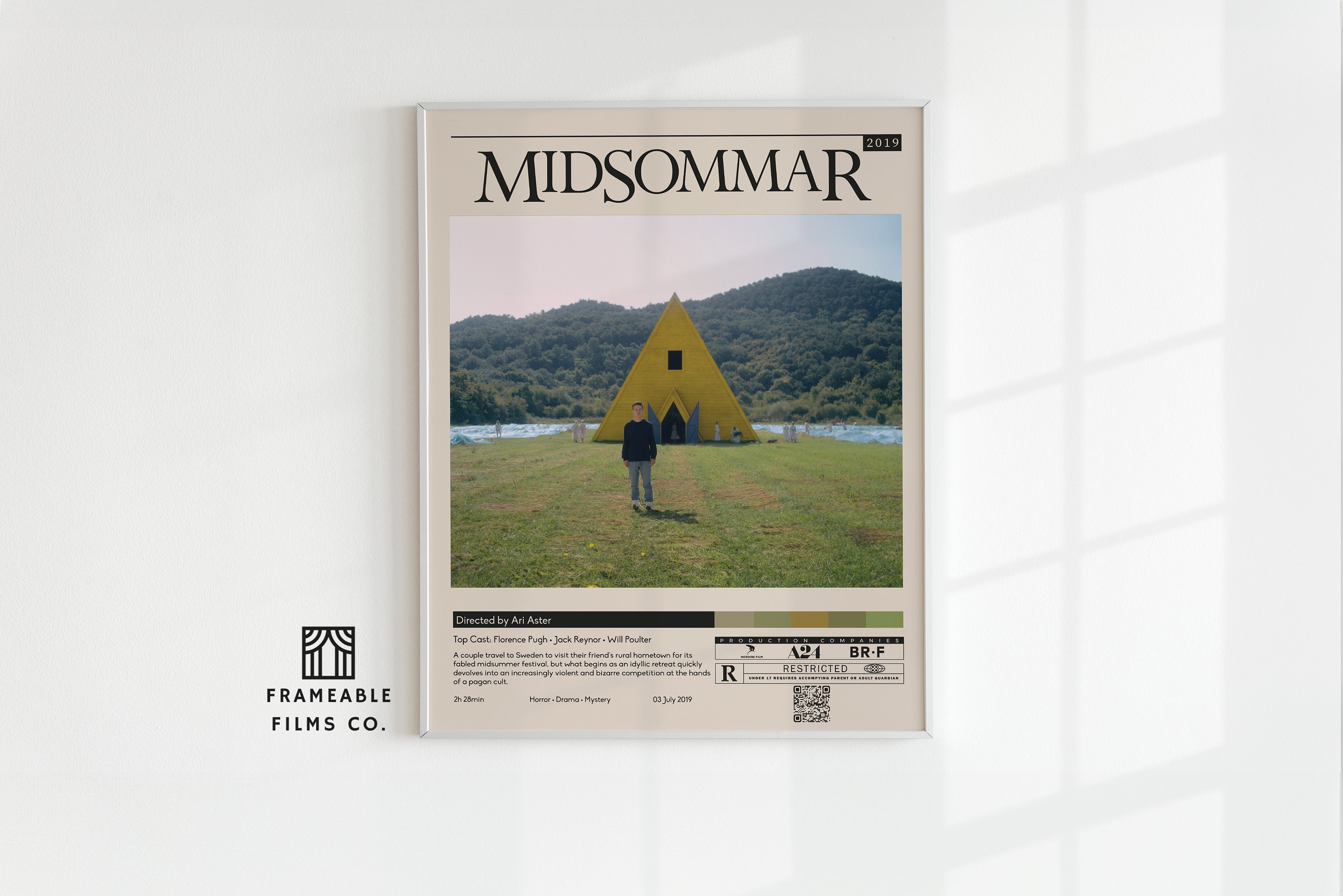 Midsommar Minimalist Movie Poster Icon Cinema Series Reimagined Art ...