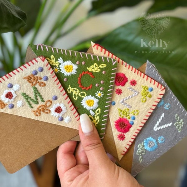 Embroidered Bookmark - Etsy