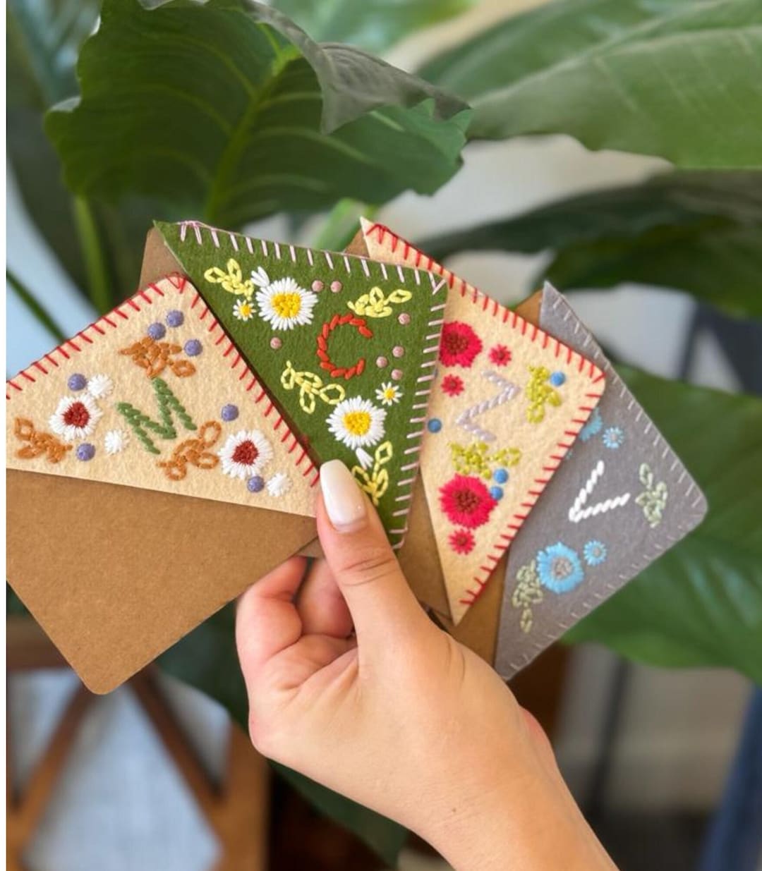 Personalized Embroidered Corner Bookmark, Book Lover Gift, Felt ...