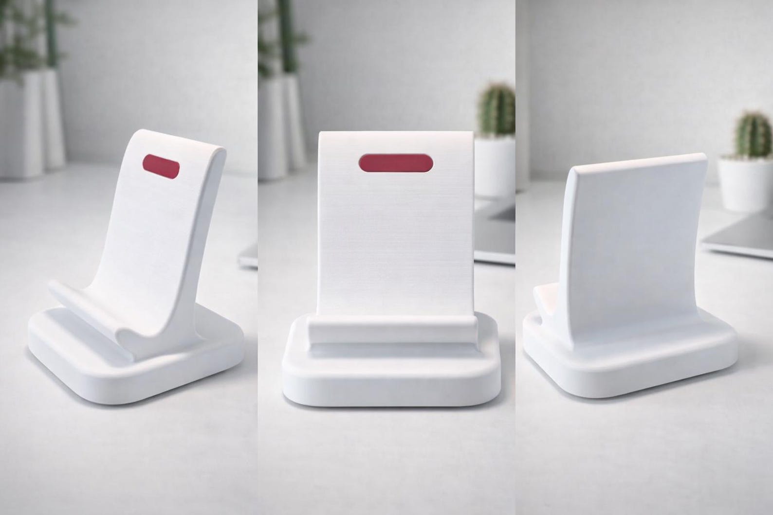 Minimalist Phone Stand - Modern Desk Dock for iPhone & Android | Clean ...