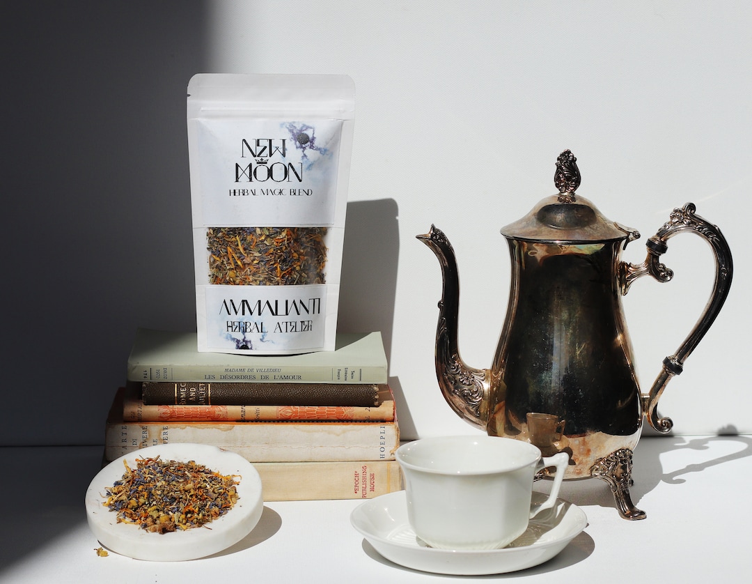 NEW MOON Herbal Magic Tea Blend - Etsy