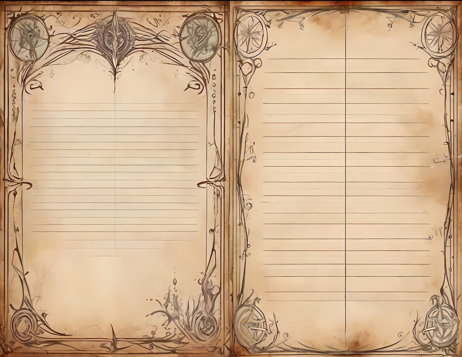 Magical Papers Junk Journaling Kit, DIY Spellbook, Enchanted Scrapbook ...