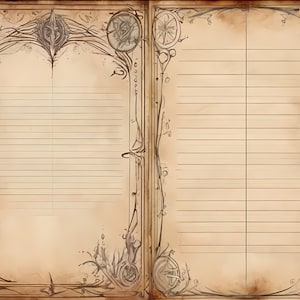 Magical Papers Junk Journaling Kit, DIY Spellbook, Enchanted Scrapbook ...