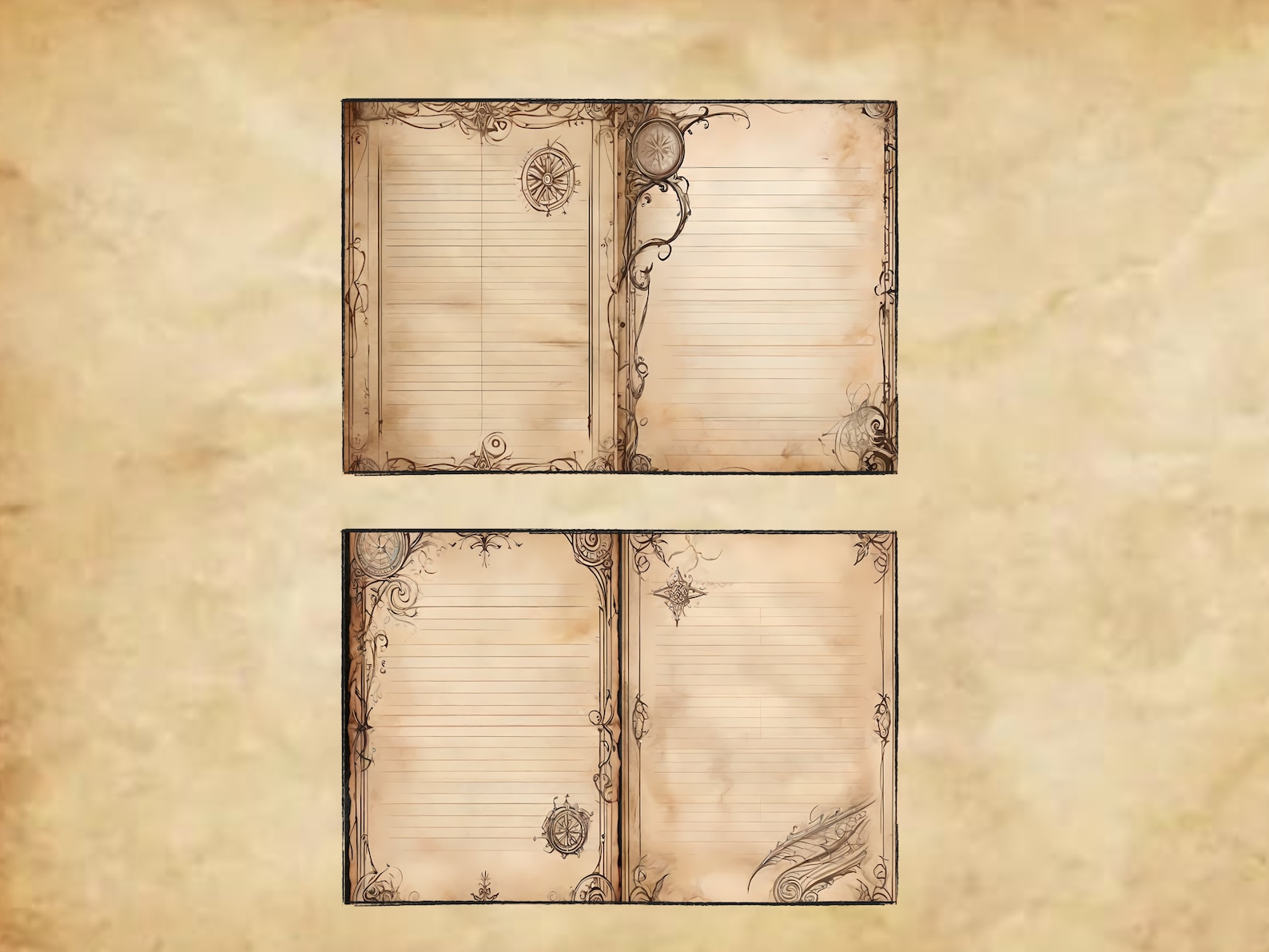 Magical Papers Junk Journaling Kit, DIY Spellbook, Enchanted Scrapbook ...