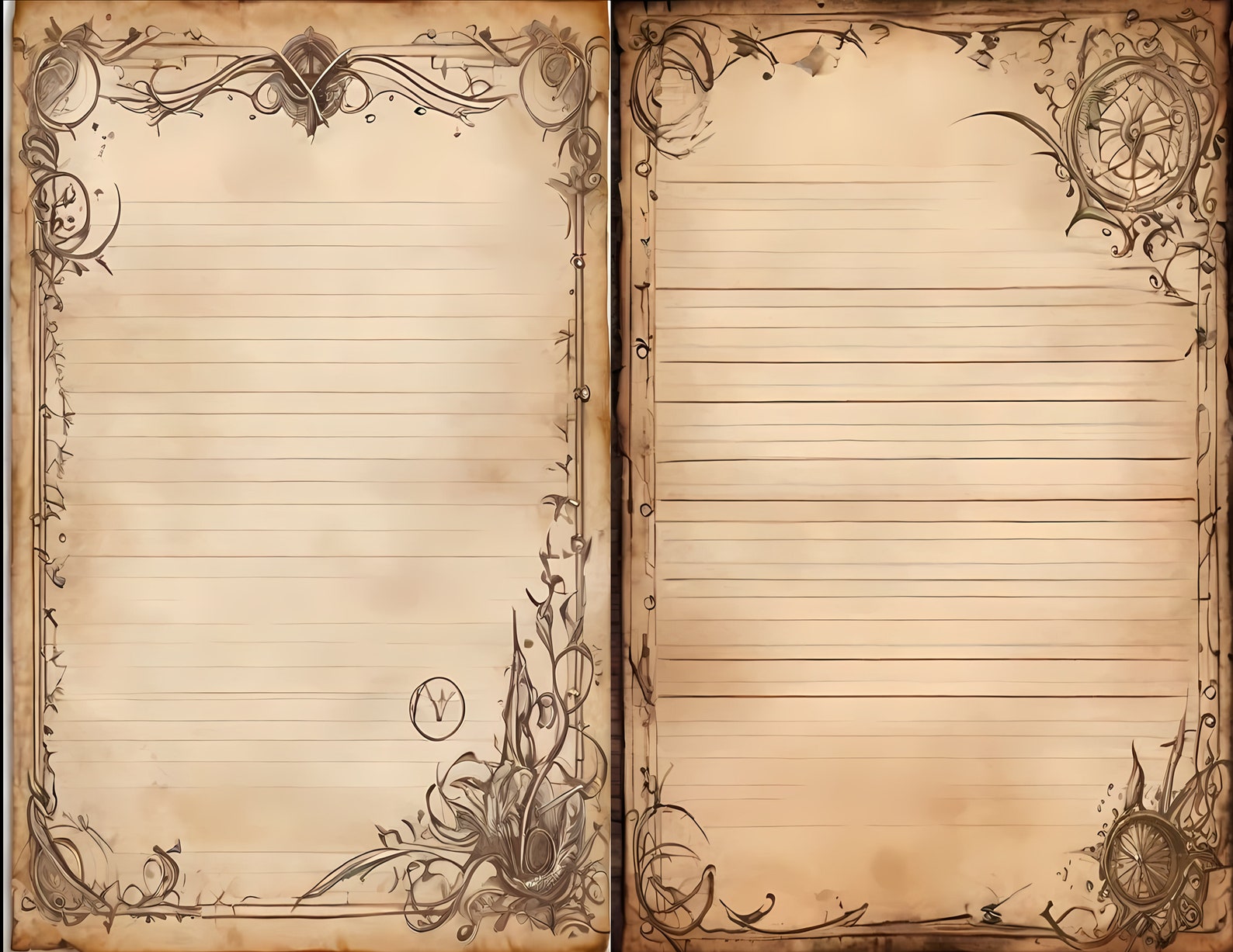 Magical Papers Junk Journaling Kit, DIY Spellbook, Enchanted Scrapbook ...