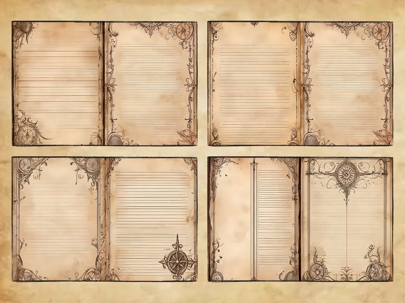 Magical Papers Junk Journaling Kit, DIY Spellbook, Enchanted Scrapbook ...