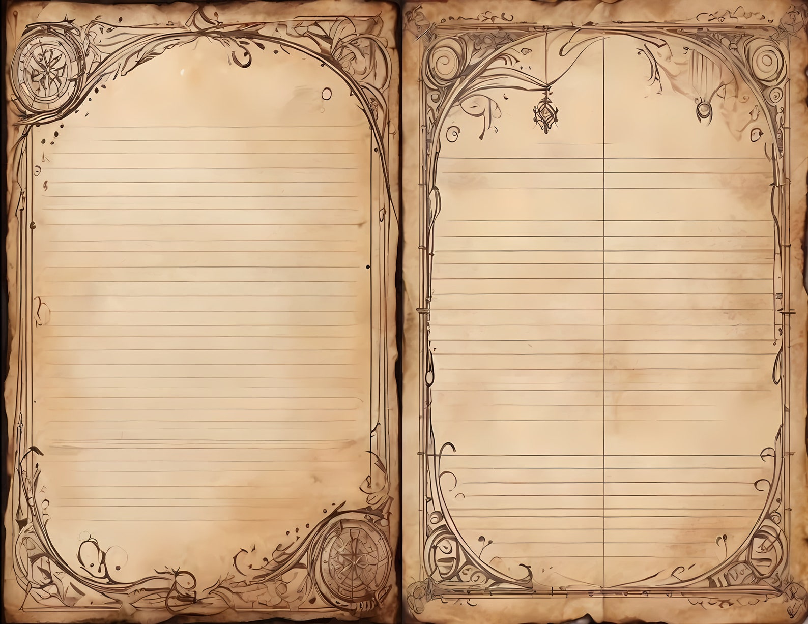 Magical Papers Junk Journaling Kit, DIY Spellbook, Enchanted Scrapbook ...