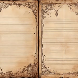 Magical Papers Junk Journaling Kit, DIY Spellbook, Enchanted Scrapbook ...