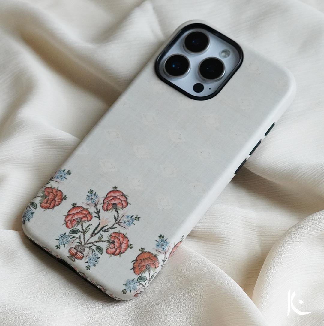Vintage Embroidery Flower Textile Phone Case | Cultural iPhone Cover ...