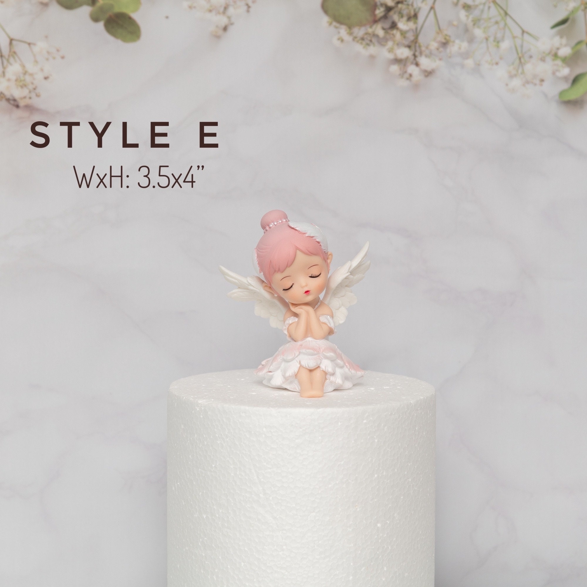 Cute Angel Cake Topper, Baby Angel Cake Decoration Made of Resin - Etsy