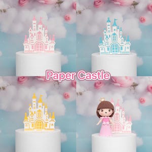 Princess Cake Topper Castle Cake Decoration Made of Lightweight Clay - Etsy
