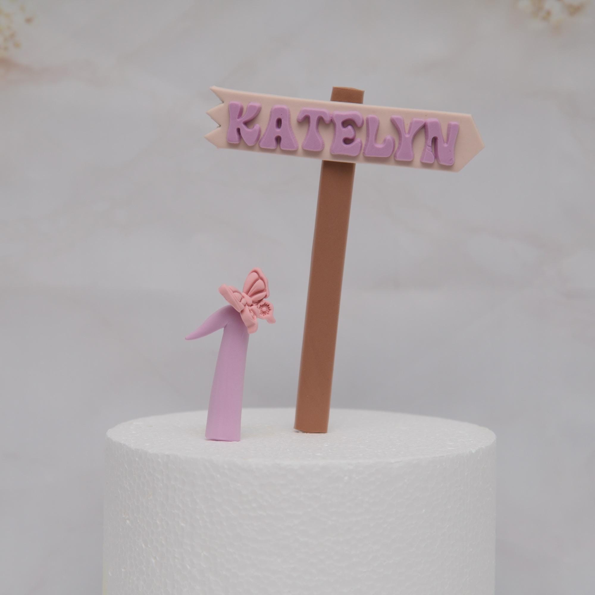 Bunny Cake Topper Made of Lightweight Clay - Etsy