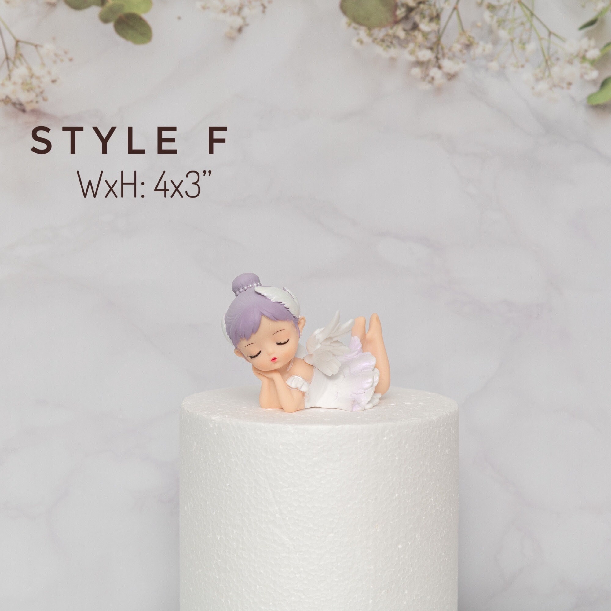 Cute Angel Cake Topper, Baby Angel Cake Decoration Made of Resin - Etsy