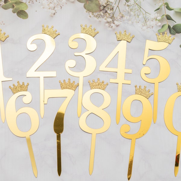 Number Cake Topper - Etsy