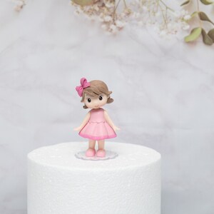 Little Girl Cake Topper, Bunny Train Cake Decoration Made of Plastic - Etsy