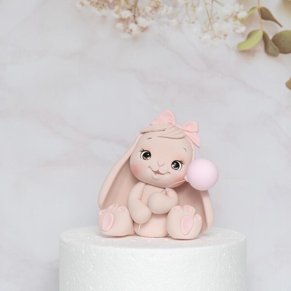 Bunny Cake Topper - Etsy
