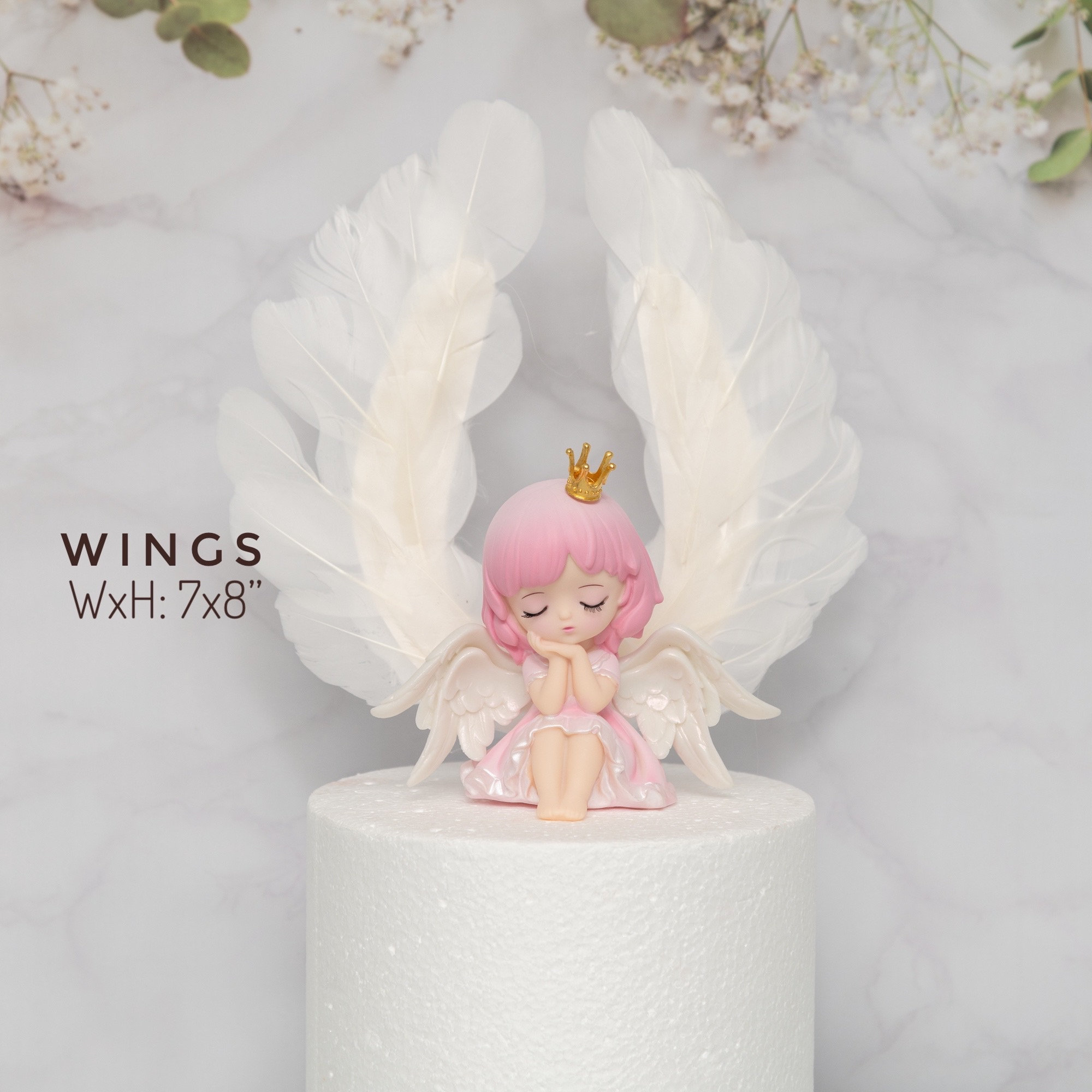 Cute Angel Cake Topper, Baby Angel Cake Decoration Made of Resin - Etsy