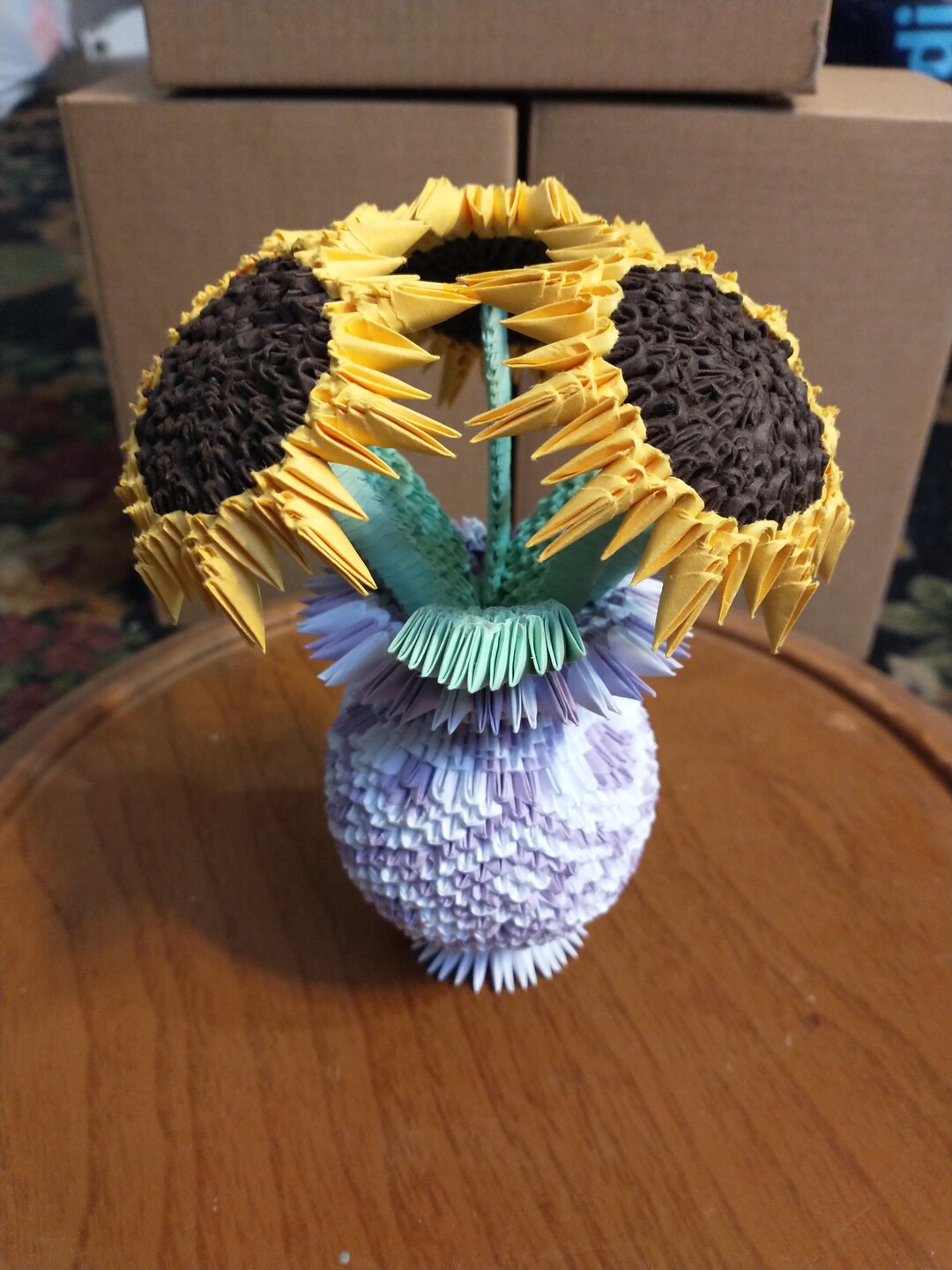 3D Origami Sunflowers - Etsy