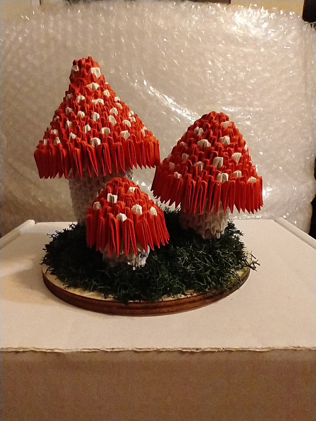 3D Origami Mushrooms - Etsy