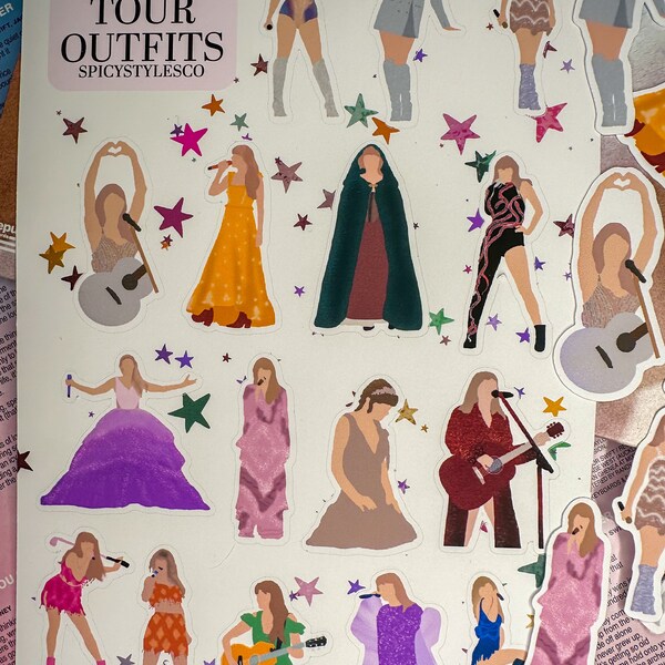 Eras Tour Outfit Stickers - Etsy
