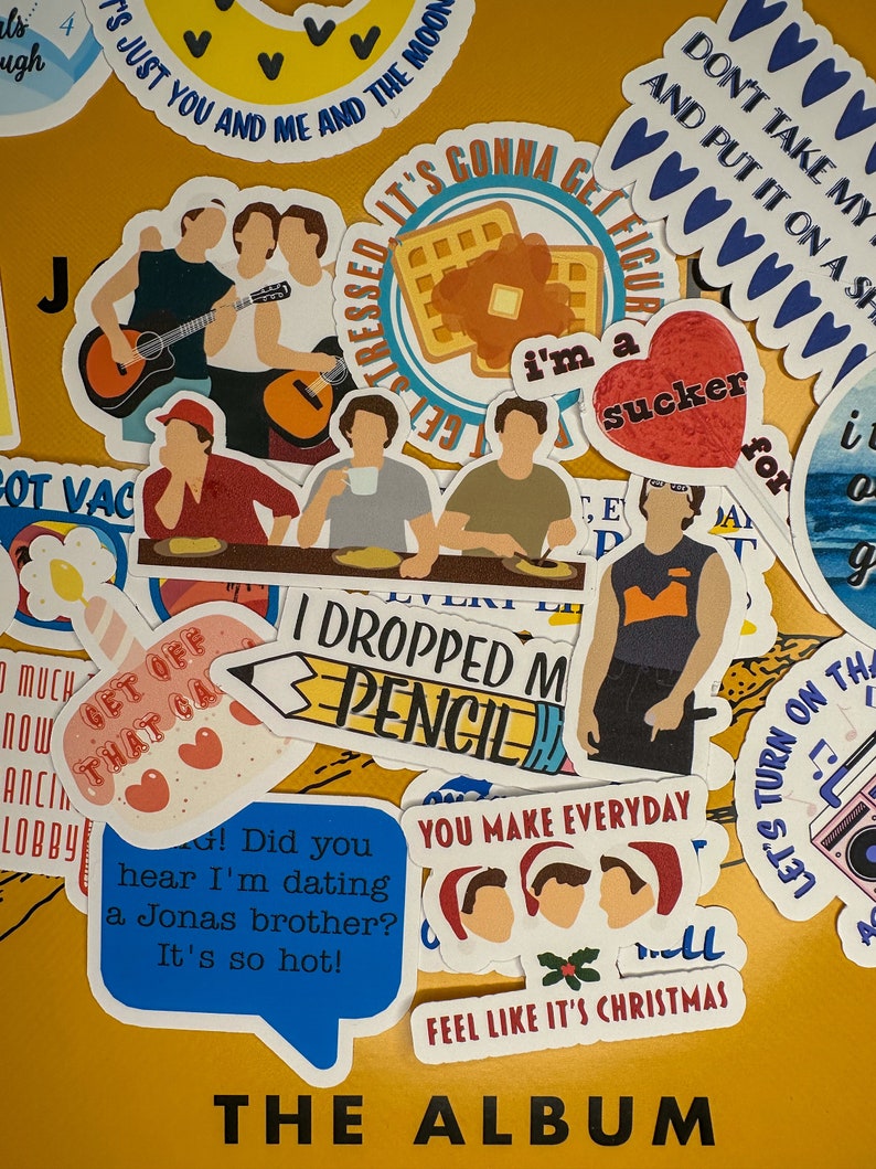 23pcs Jonas Brothers Stickers Cute Nick Jonas, Joe Jonas Kevin Jonas ...