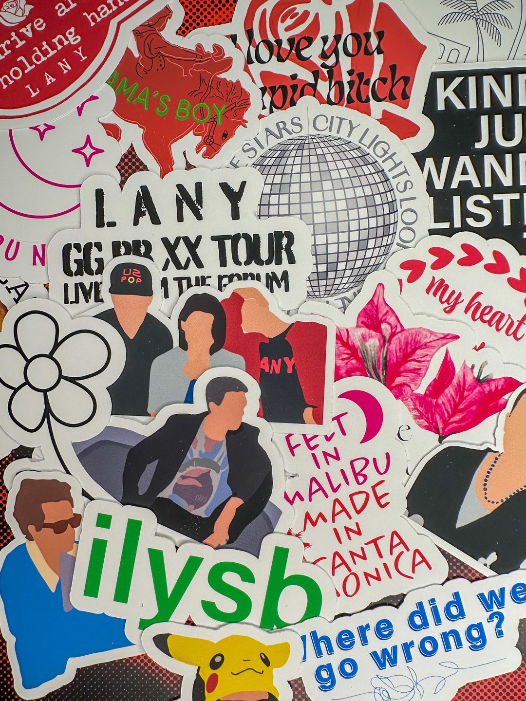 LANY Stickes Read Description Malibu Nights Paul Klein Mama's Boy ...