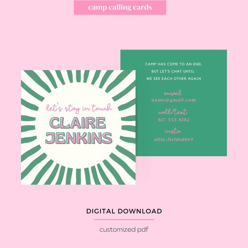 Calling Card Design - Etsy