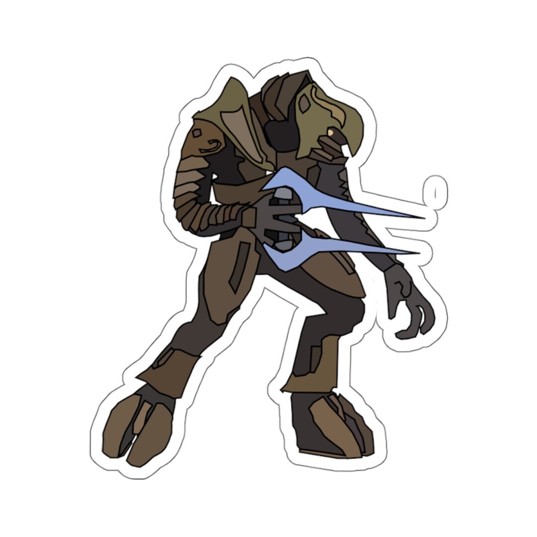 Halo 3 Arbiter Sticker Vinyl Kiss-cut Decal for Phone, Laptops ...