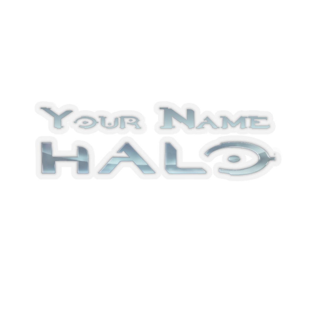 Halo Logo Customizable Decal Halo Font Personalizable With Name Vinyl ...