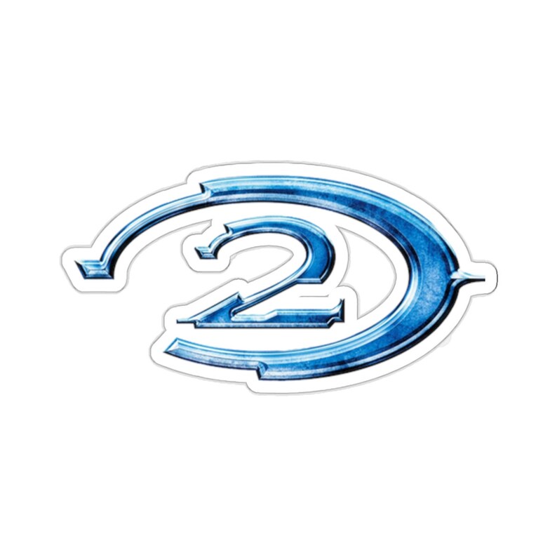 Halo 2 Logo Sticker, Video Game Icon Vinyl Sticker, Waterproof for ...