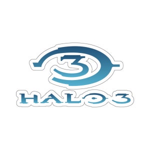 Halo 3 Logo Sticker: Waterproof Vinyl Decal for Gamers, Laptops, Cars ...