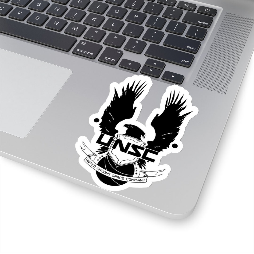 UNSC Logo Icon Sticker Vinyl, Halo Video Game Decal, Gaming Decor ...