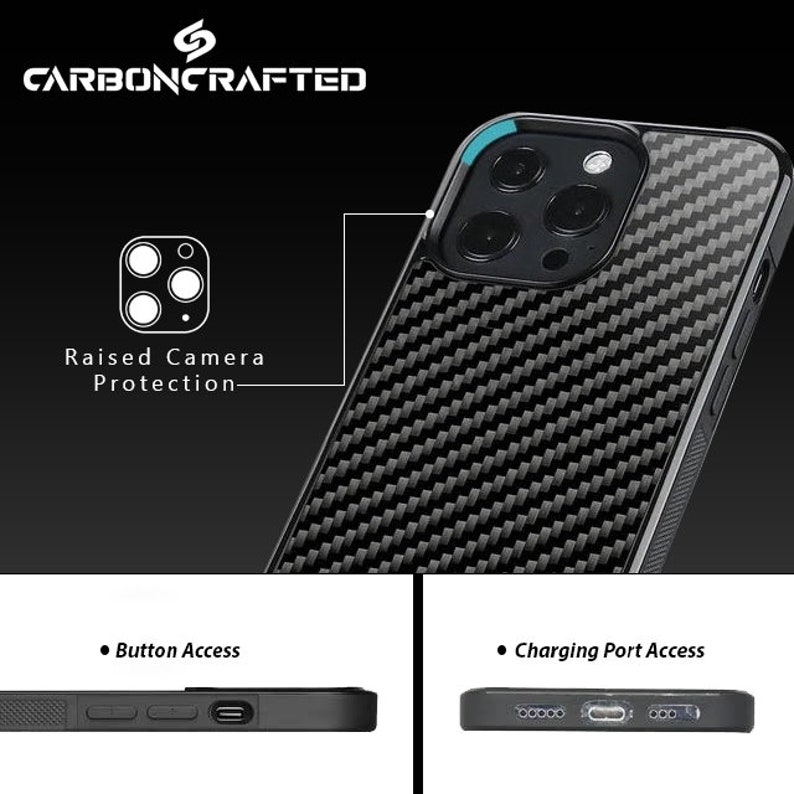 IPhone Real Forged Carbon Fiber Phone Case | Blue - Etsy