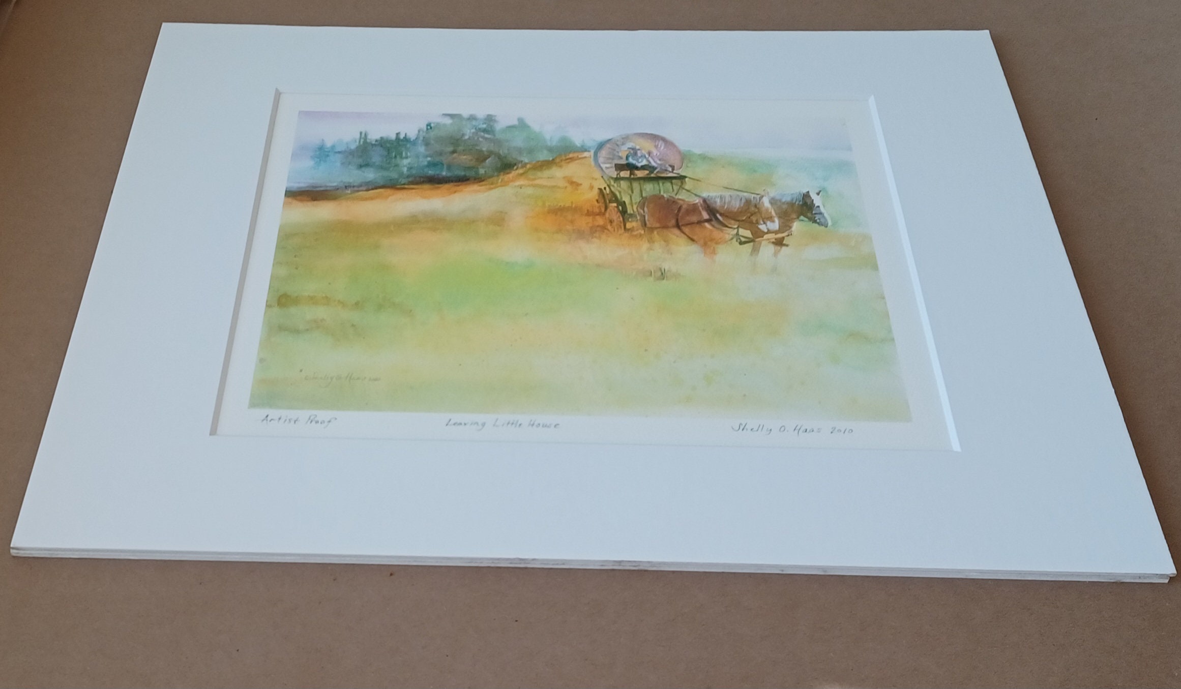 Artist Proof Print of leaving Little House, Interior Illustration From ...