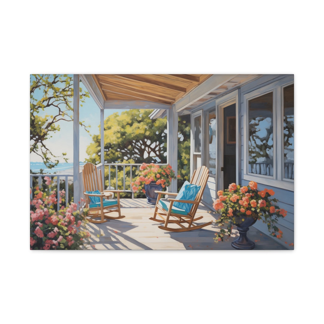 Relaxing Front Porch Print, Home Art, - Etsy