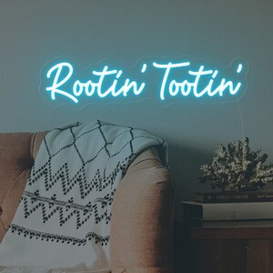 Rootin' Tootin' Neon Sign,cowgirl Led Light Sign,western Decoration ...