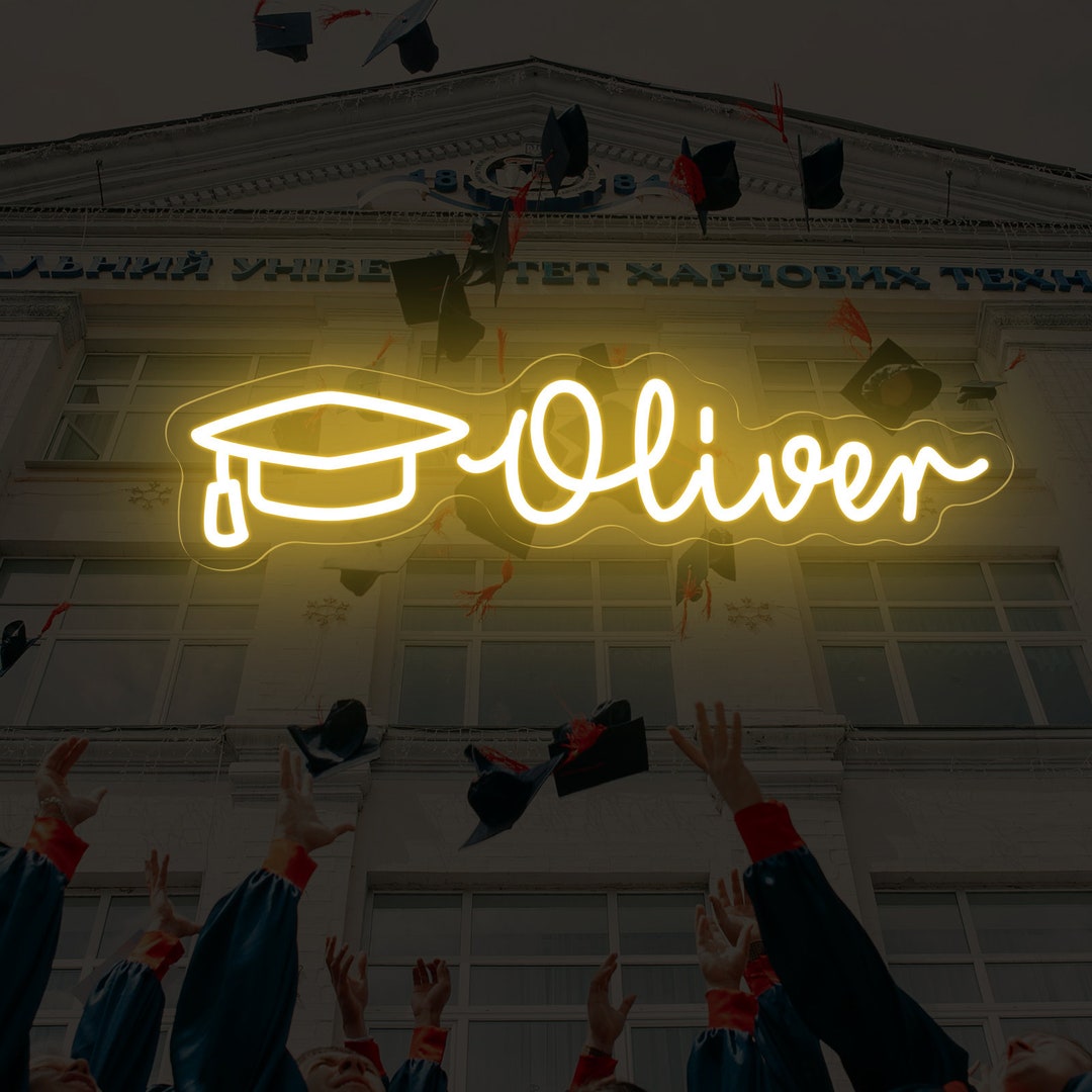 Personalized Graduation Name Neon Sign,graduate's Name Neon Sign,grad ...