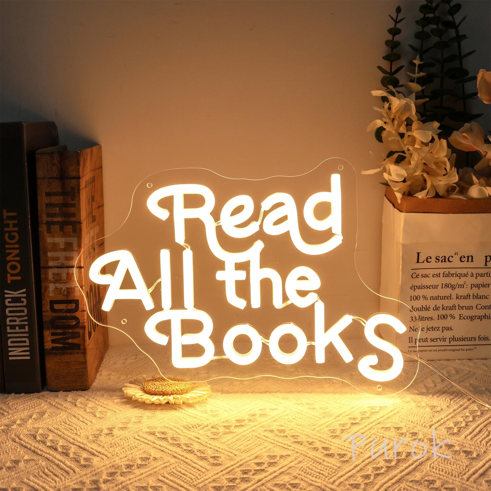Read All the Books Neon Sign,classroom Educational Neon Sign,custom ...