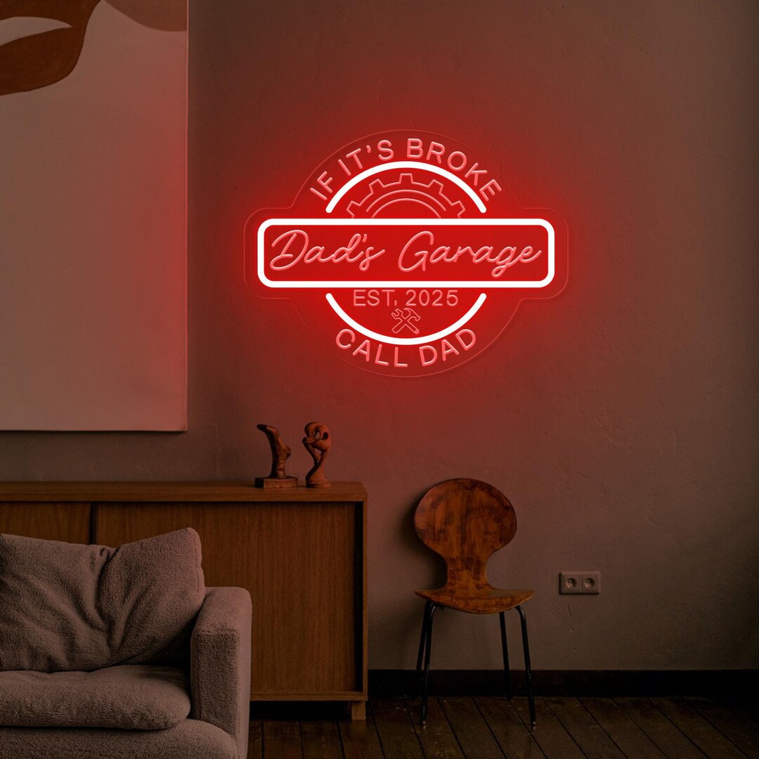 Personalized Garage Neon Sign,custom Garage Decor,garage Decor,custom ...