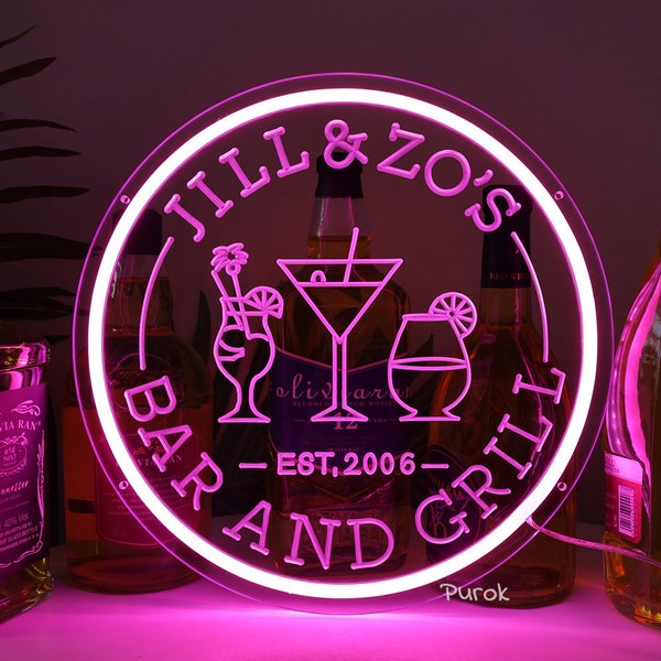 Bar and Grill Sign - Etsy