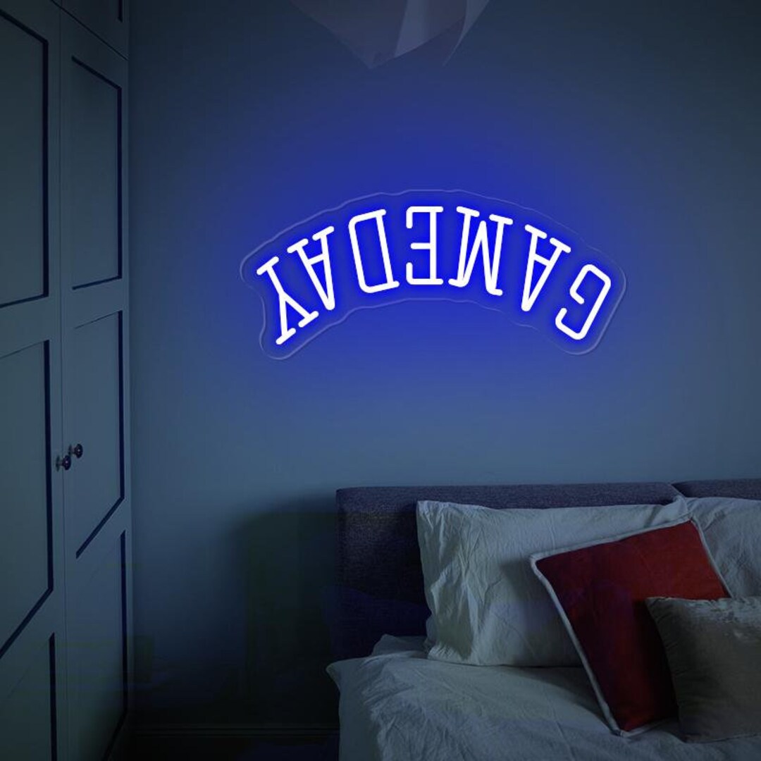 Game Day Neon Sign: Handmade LED Dorm Decor - Etsy